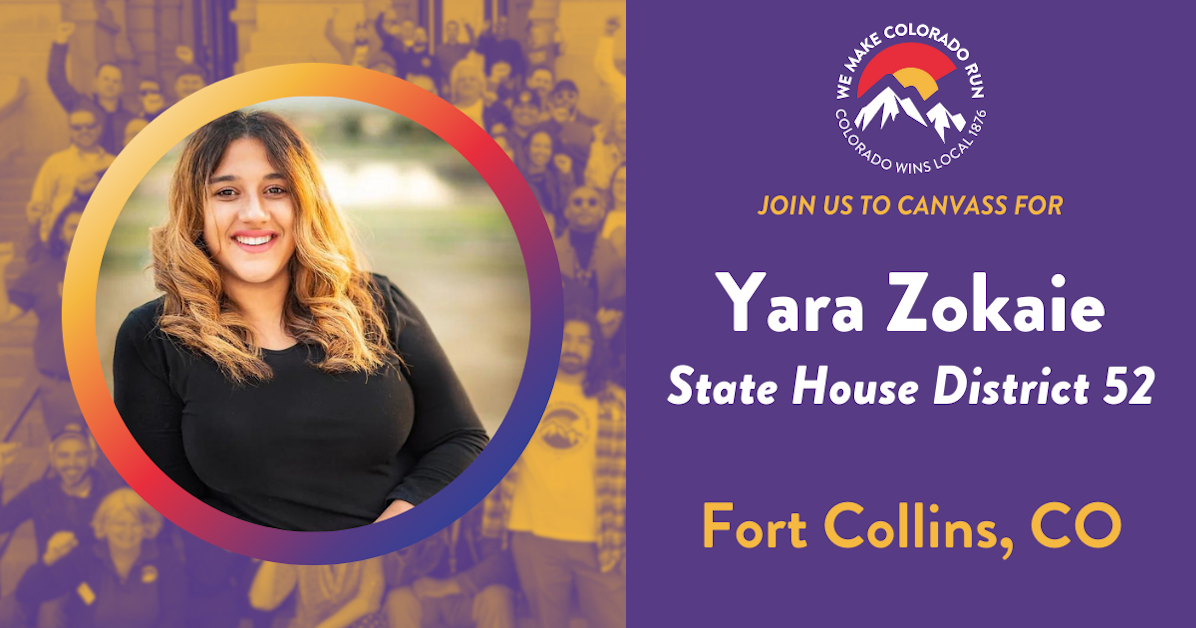 Canvass for Yara Zokaie | Fort Collins · Mobilize